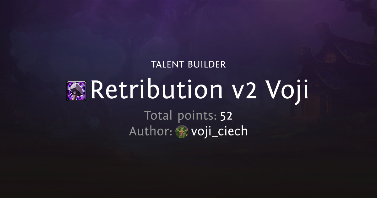 Retribution v2 Voji | Talent Builder