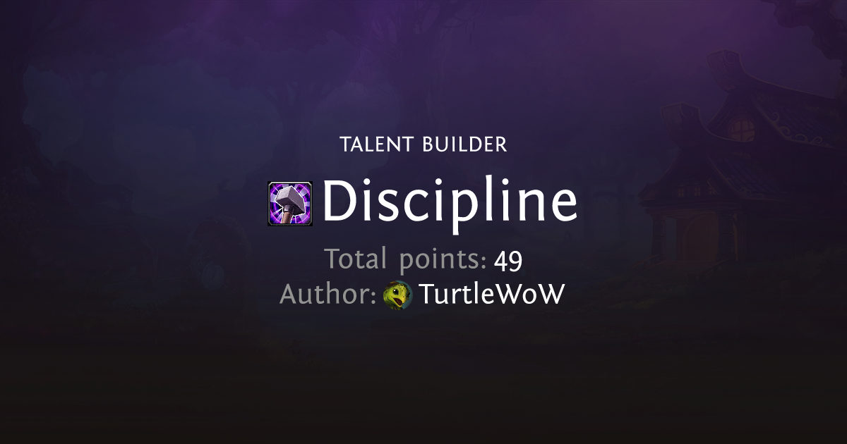 Discipline | Talent Builder